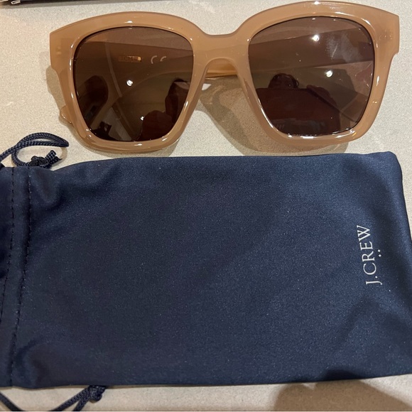 J. Crew | Accessories | J Crew Tan Chunky Square Sunglasses | Poshmark